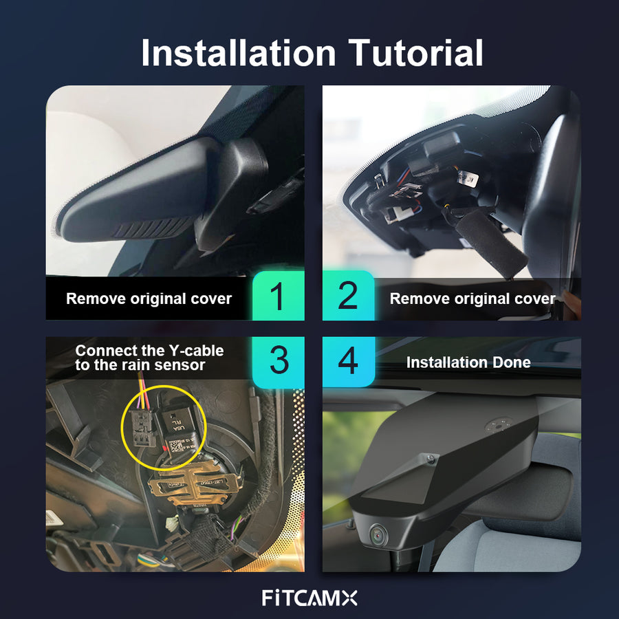 FITCAMX Dash Cam for Ford Ranger 2019-2023 European Model