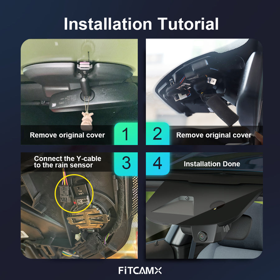 FITCAMX Dash Cam for Ford Mustang 2024 2025 (S650 7th Gen)