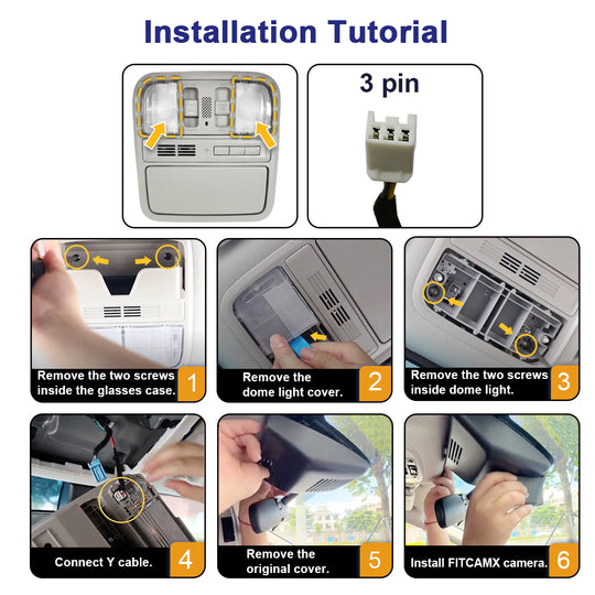 FITCAMX Dash Cam for Honda CR-V 2017-2022 (5th Gen)