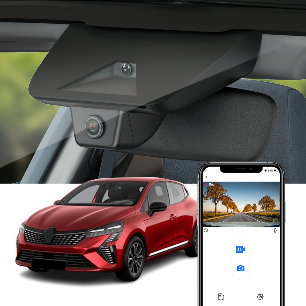 FITCAMX Dash Cam for Renault Clio V, 2024 2025