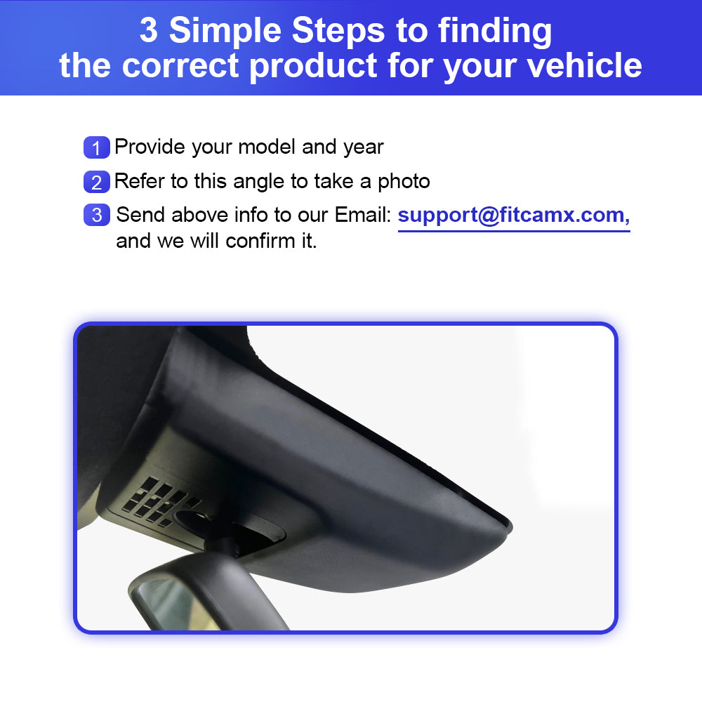 FITCAMX Dash Cam for Toyota Grand Highlander 2024-2026 (AS10)