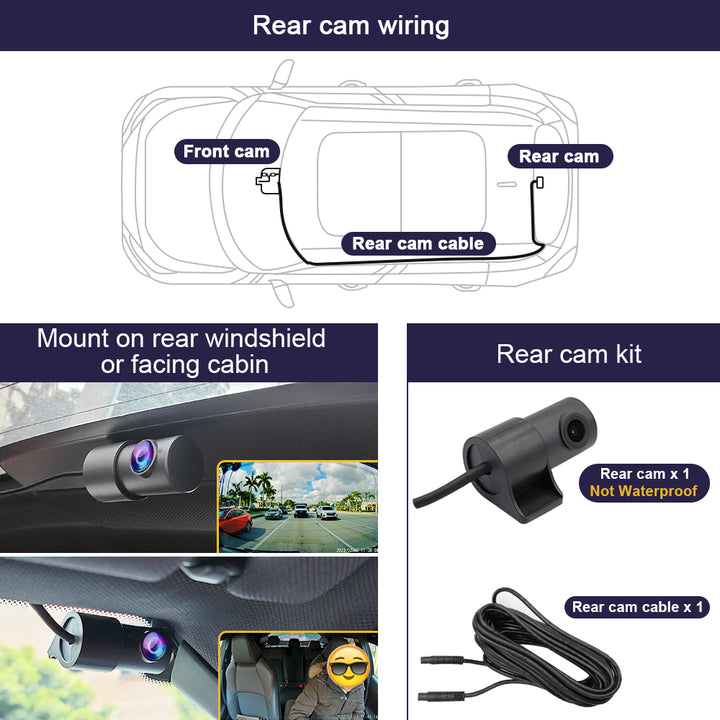 FITCAMX Dash Cam for Ford Bronco, Bronco Raptor 2025 2026