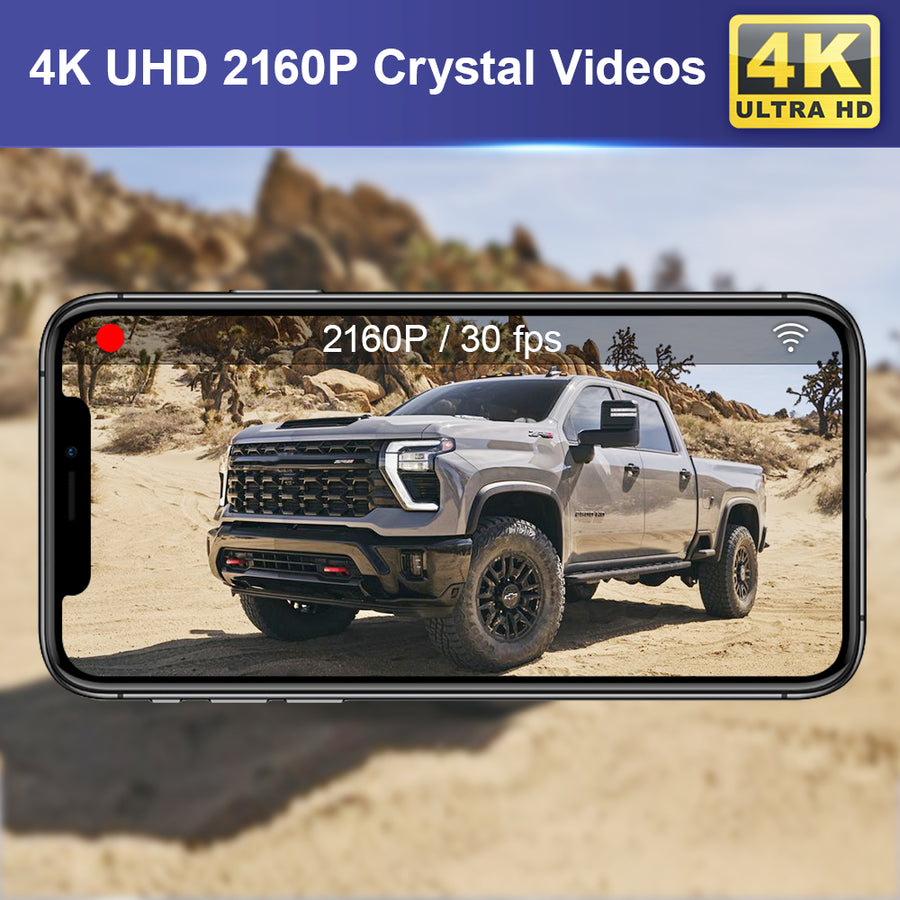 FITCAMX Dash Cam for Chevrolet Chevy Silverado 1500 2500HD 3500HD EV 2