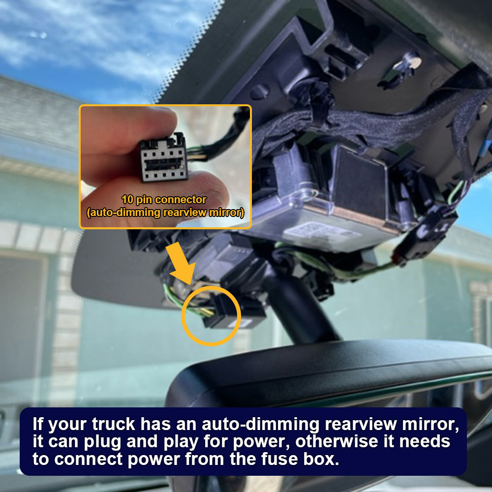 FITCAMX Dash Cam for GMC Sierra DENALI AT4 1500 2500HD 3500HD 2020-202