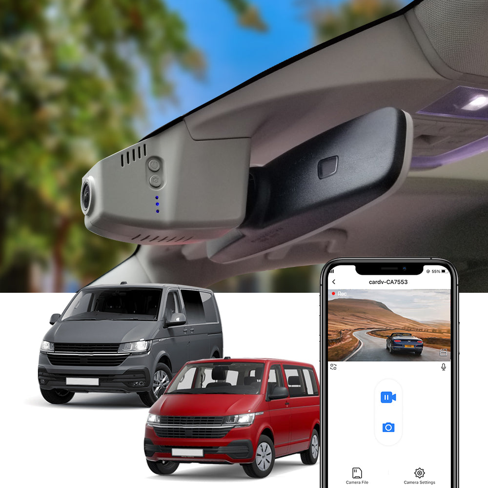FITCAMX Dash Cam for VW Transporter Multivan California Caravelle T6 T
