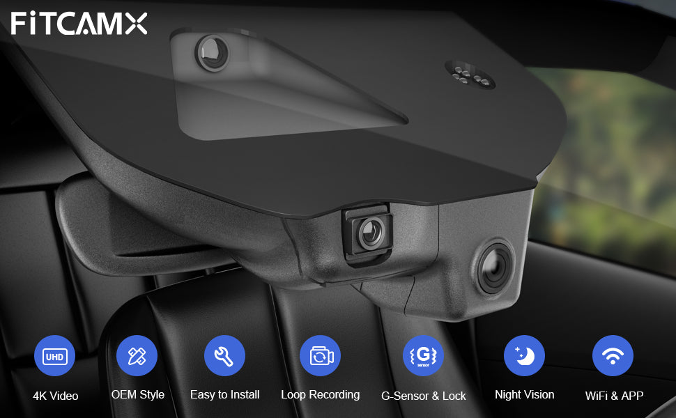 FITCAMX Dash Cam for Mercedes Benz C Class 2022-2025 W206