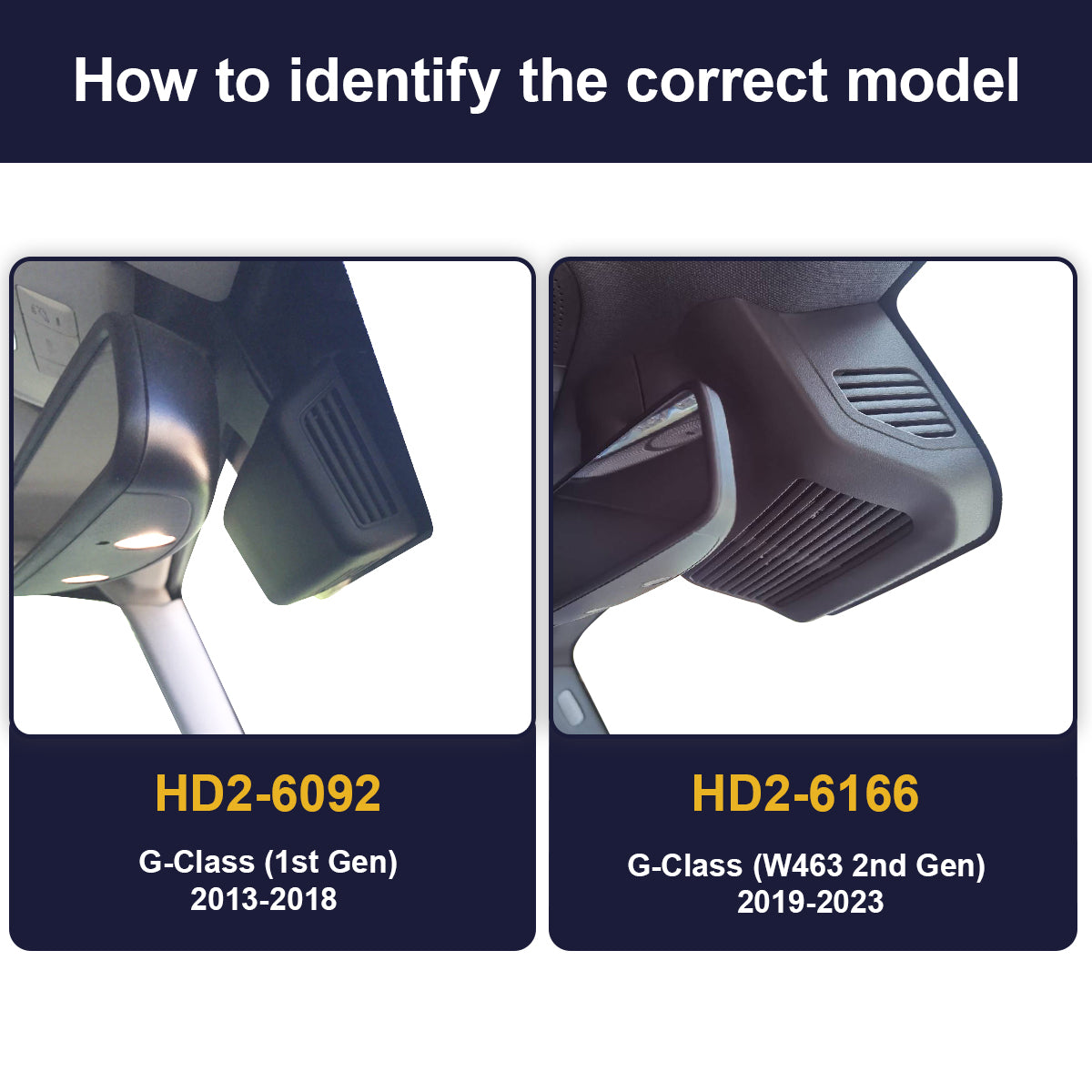 FITCAMX Dash Cam for Mercedes-Benz G-Class | AMG G-Class G63