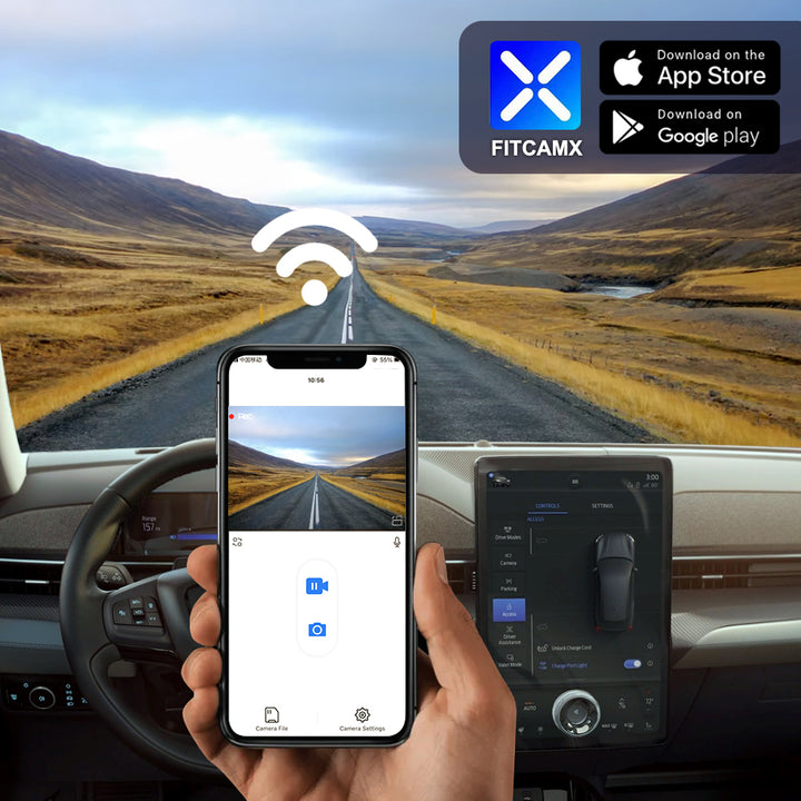 FITCAMX Dash Cam for Ford Mustang Mach-E 2021-2025