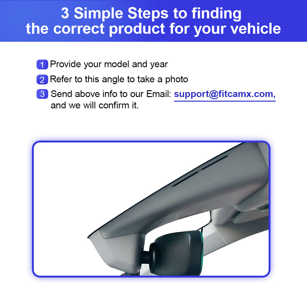 Fitcamx Dash Cam for VW Volkswagen (Need to contact us for confirmatio ...