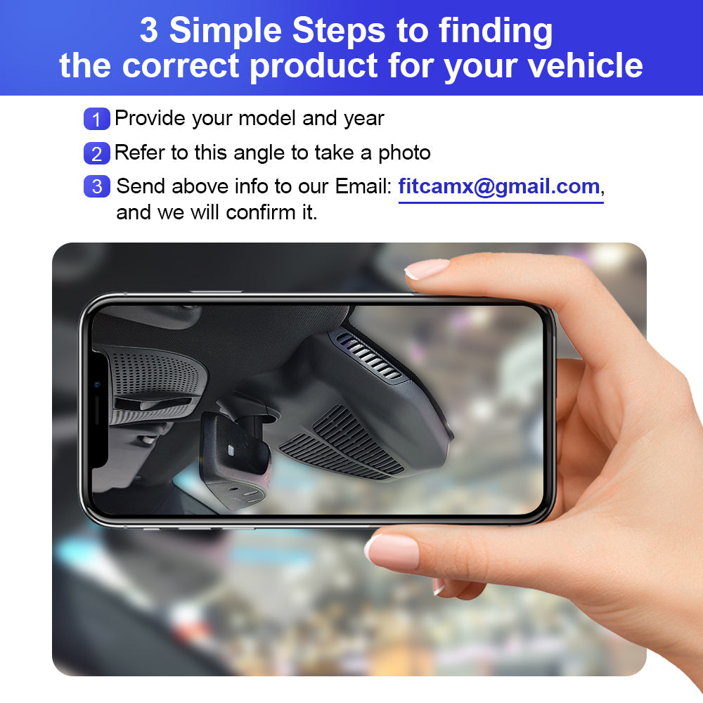 FITCAMX Dash Cam for 2022-2025 Smart #1